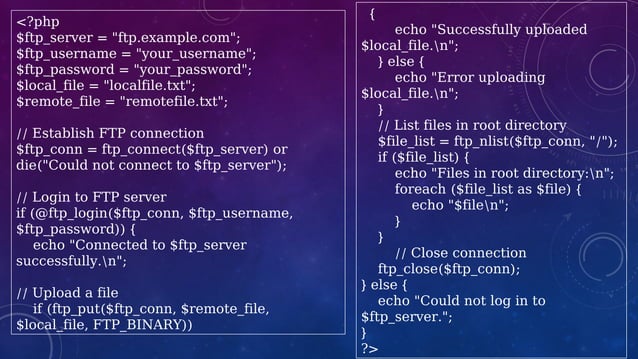 object oriented programming in PHP & Functions | PPT