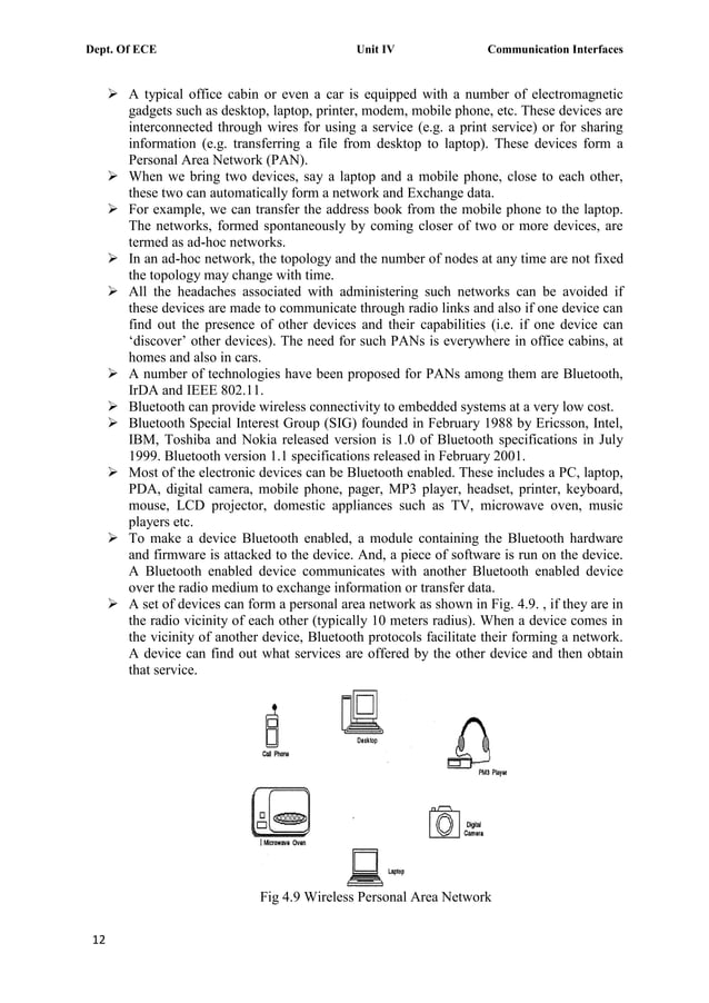 RS 232 Notes for Embedded systems and IOT | PDF