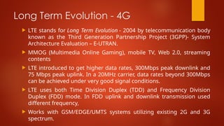 MOBILE COMMUNICATION and its development stages | PPT