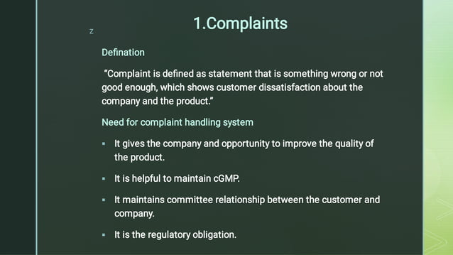 Quality Assurance Unit IV Complaints. | PDF