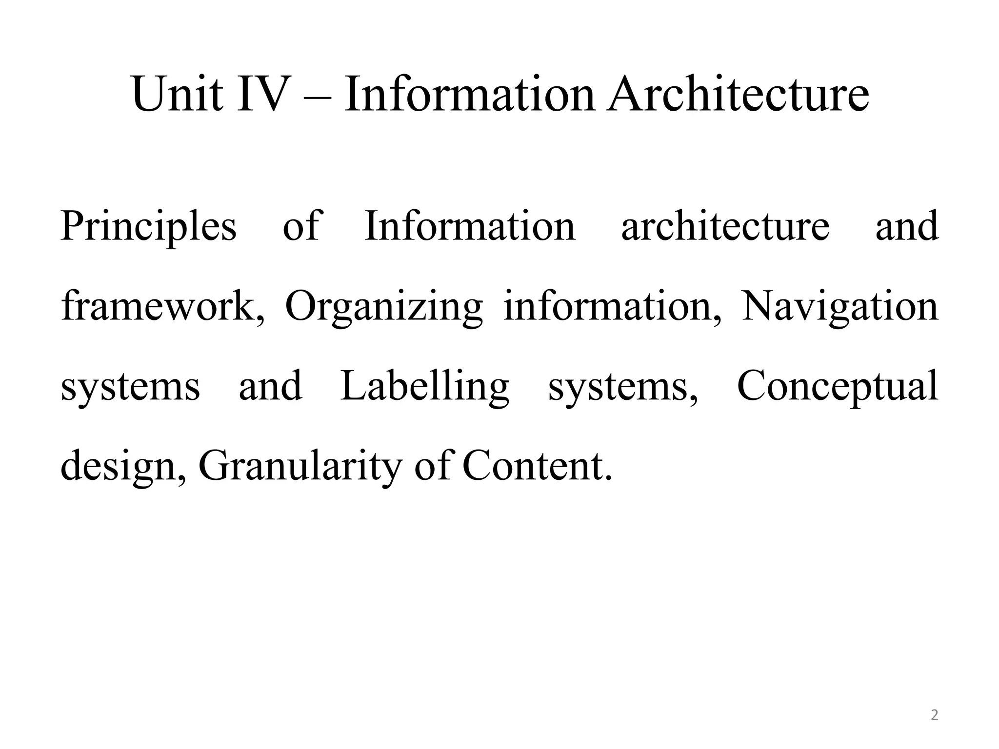 IT6701 Information Management Unit - IV | PDF