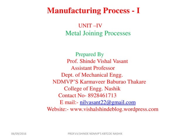 Metal Joining Processes | PDF | Chemistry | Science