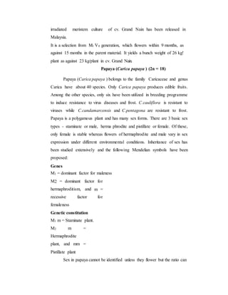 origin of horticultural crops | PDF