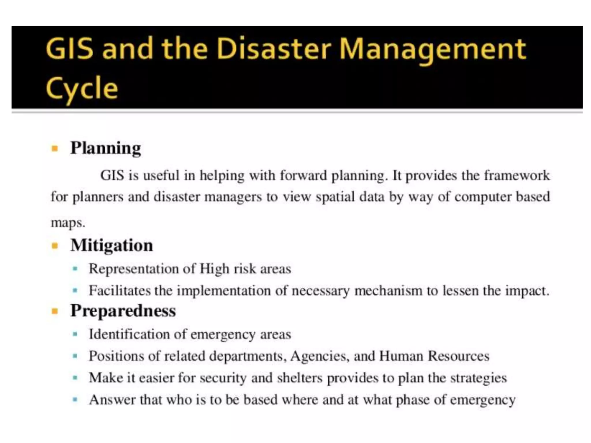 Role of GIS and remote sensing in Disaster Management | PPTX