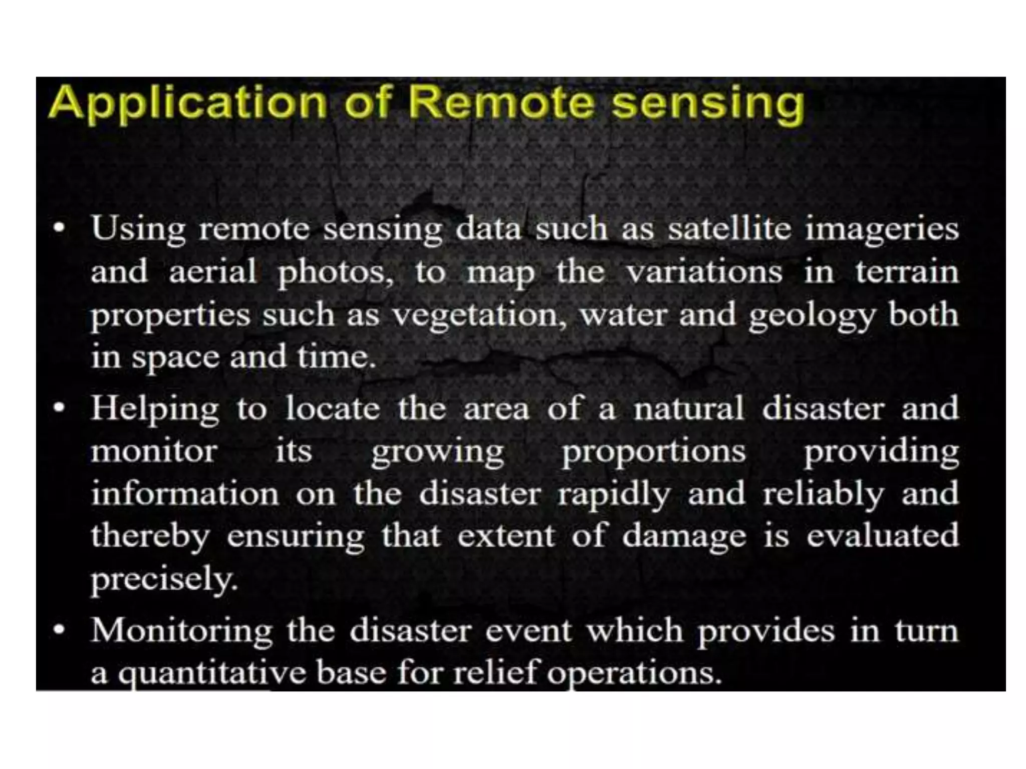 Role of GIS and remote sensing in Disaster Management | PPTX