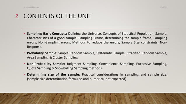 Unit IV- Sampling.pptx