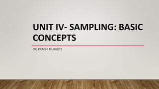 Sampling Methods and Concepts Explained | PPT