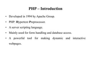 IT2255 Web Essentials - Unit IV Server-Side Processing and Scripting - PHP.pdf