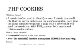 Session and cookies in php | PPT