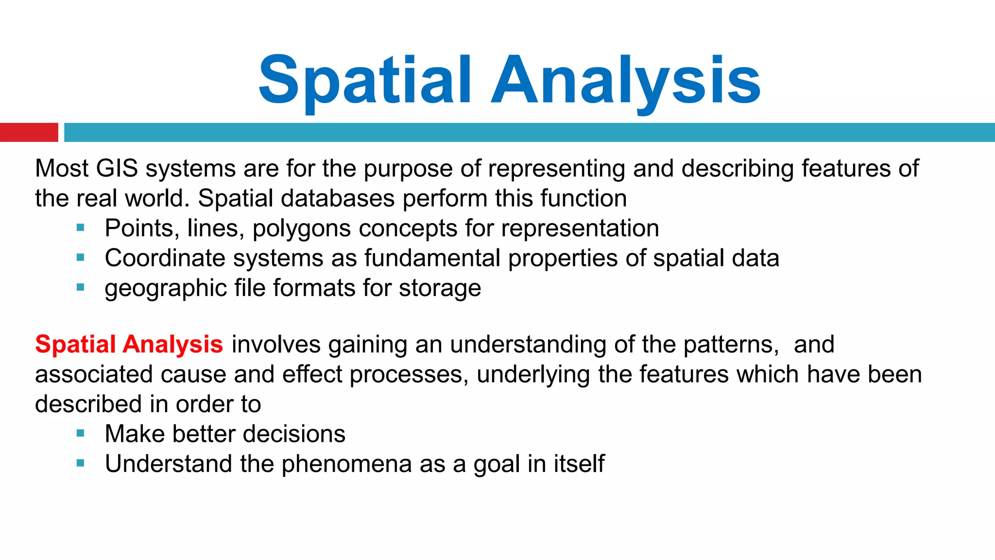 Geo Spatial Analysis And Modelling Pptx Geography Science