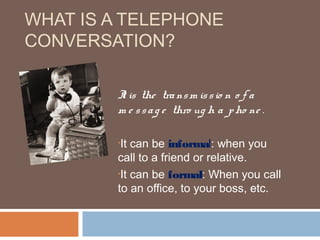 Unit iv telephone conversation | PPT