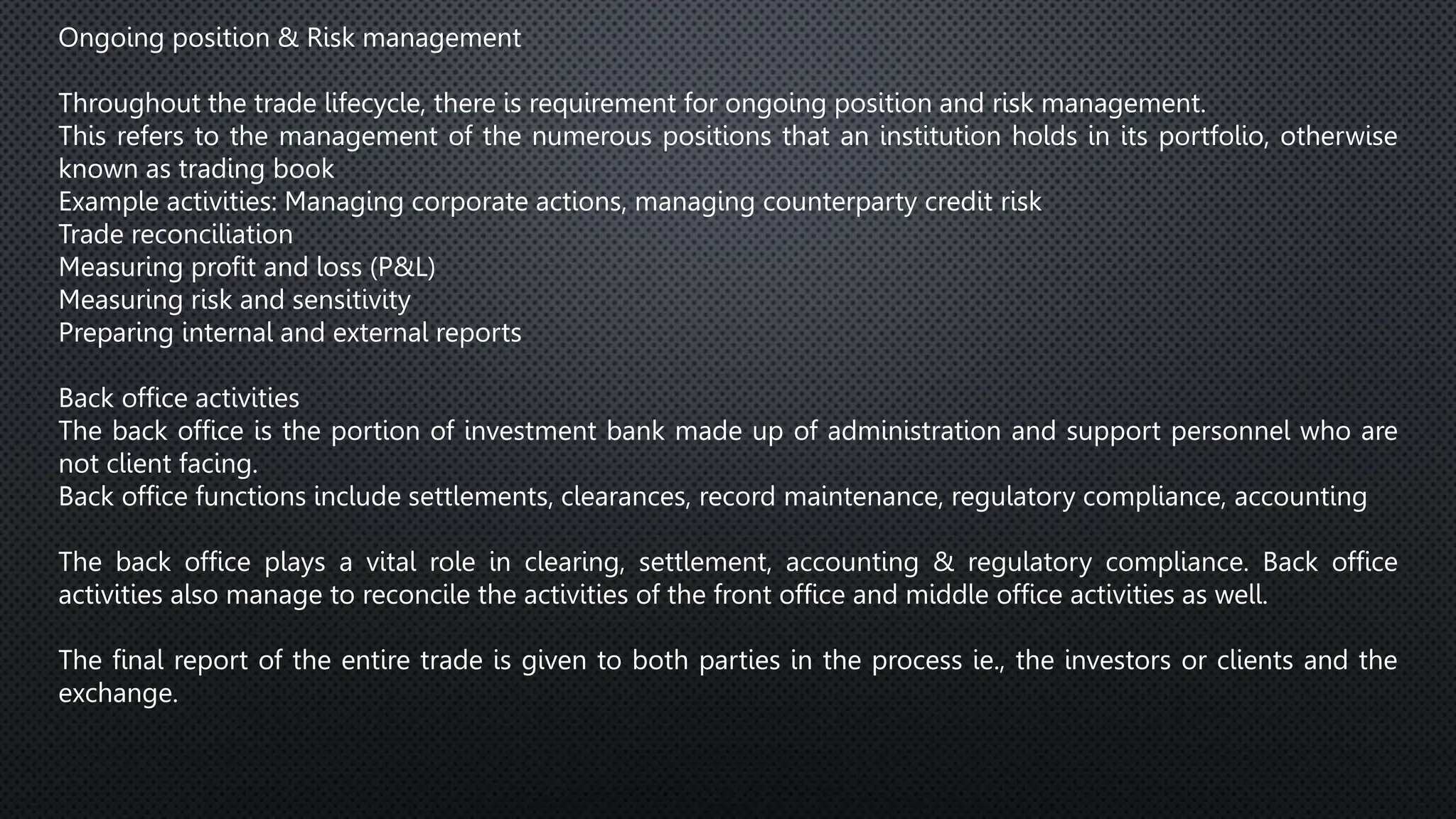 Investment Banking Operations - Trade life cycle.pptx