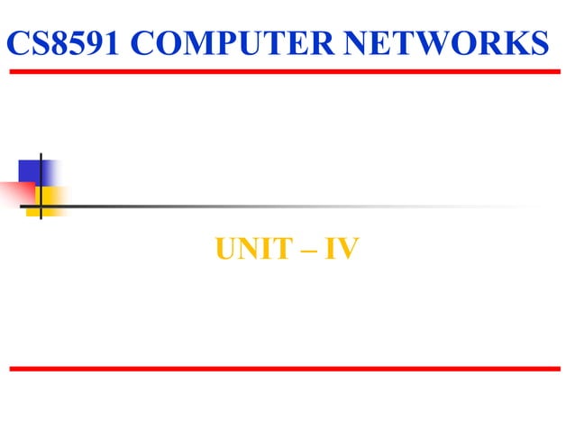 UNIT IV-Transport Layer.pptx | Internet | Computing