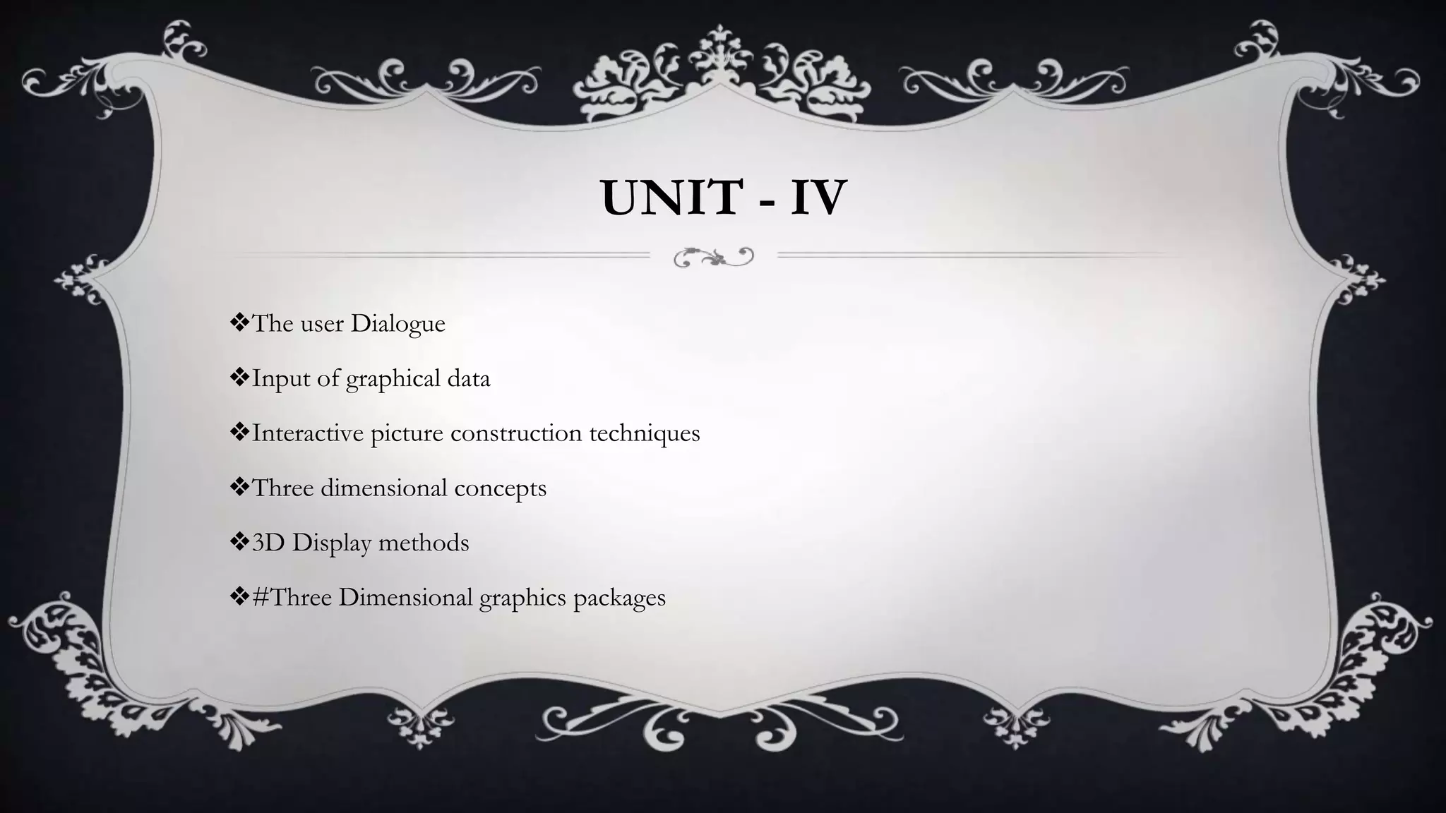UNIT-IV | PPTX