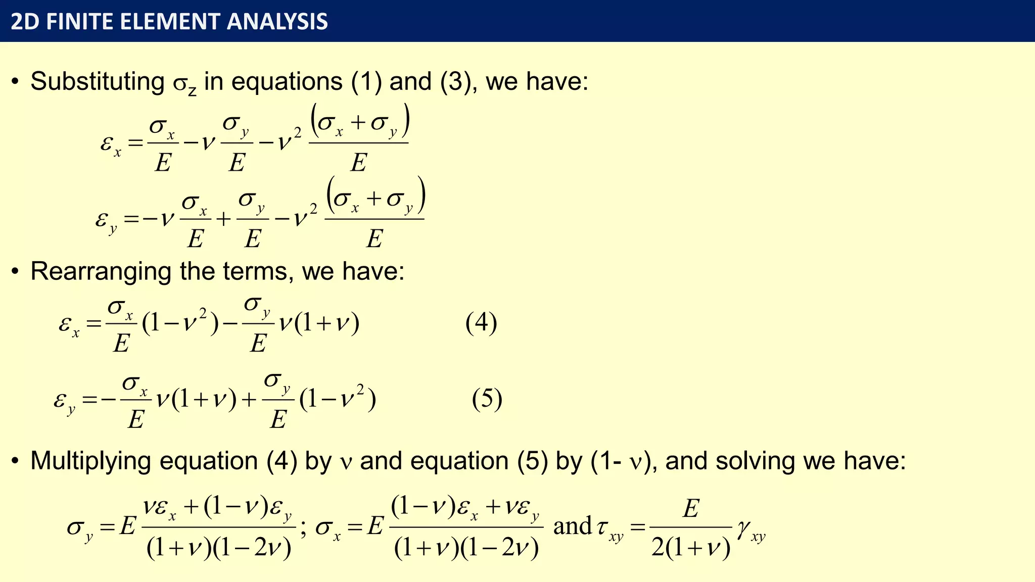 2D Finite Element Analysis.pptx | Physics | Science