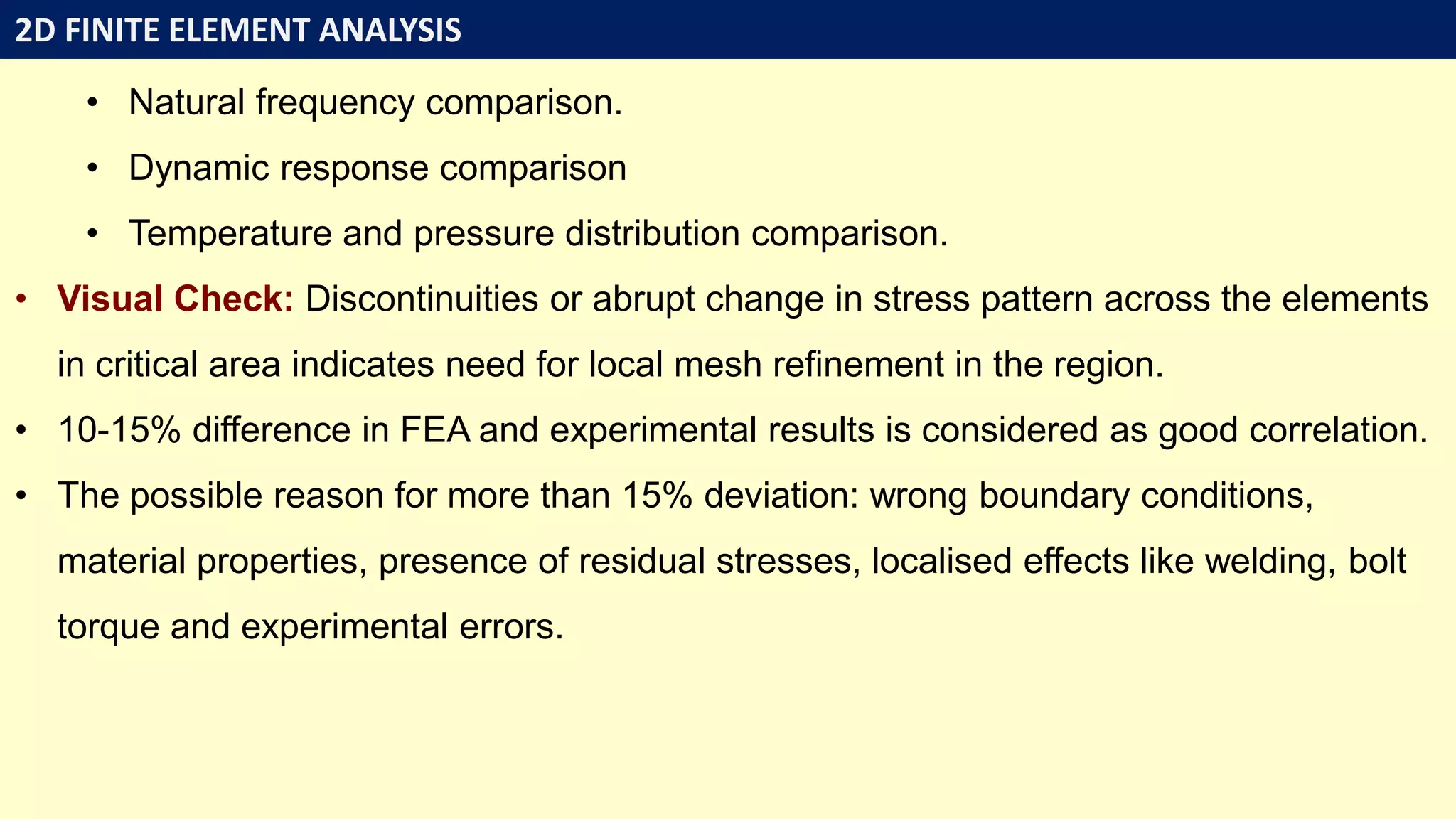 2d Finite Element Analysispptx Physics Science