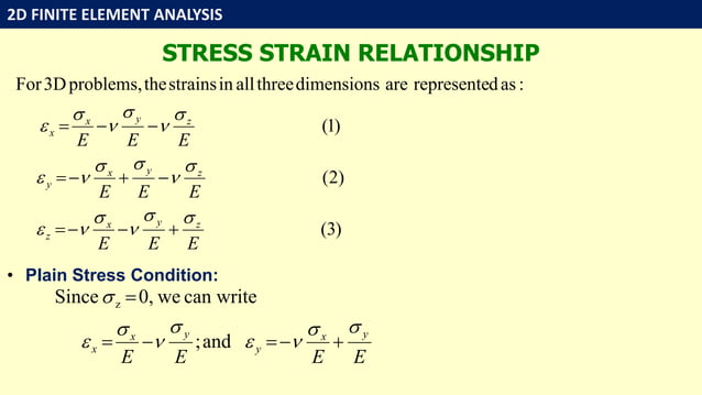 2D Finite Element Analysis.pptx | Physics | Science
