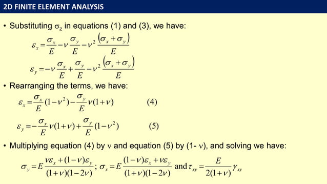 2D Finite Element Analysis.pptx | Physics | Science