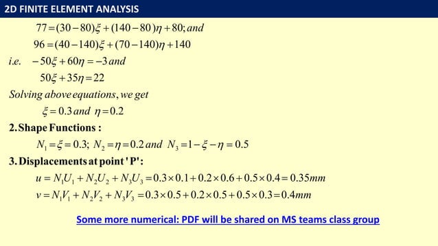 2D Finite Element Analysis.pptx | Physics | Science