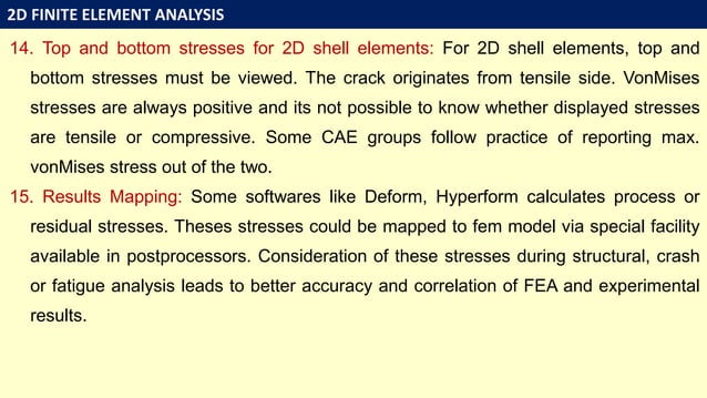 2D Finite Element Analysis.pptx | Physics | Science