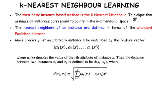Instance Learning and Genetic Algorithm by Dr.C.R.Dhivyaa Kongu ...