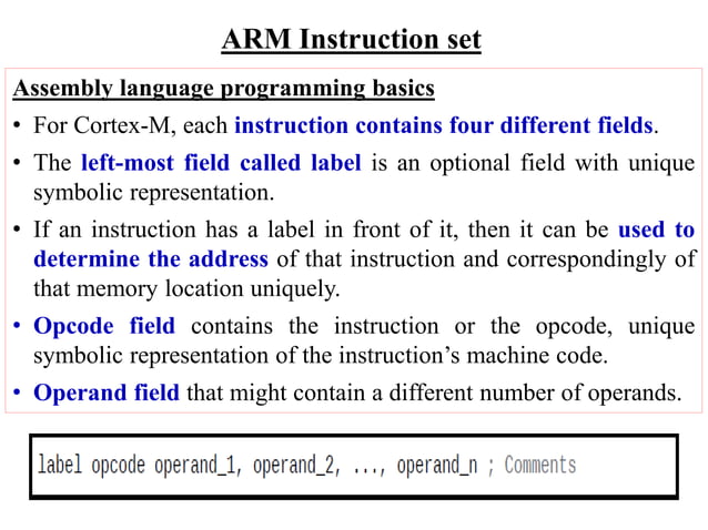 unit IV ARM processor instruction set.ppt