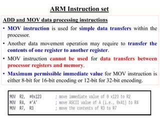 unit IV ARM processor instruction set.ppt