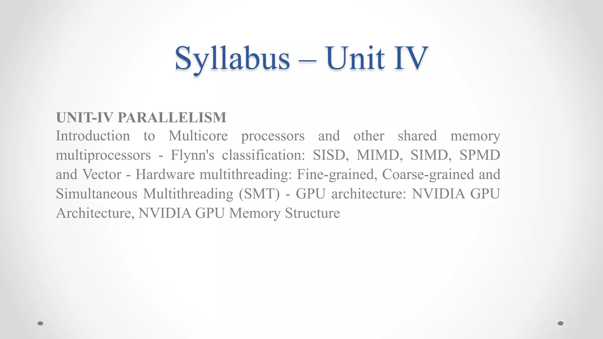 PARALLELISM IN MULTICORE PROCESSORS | PPTX