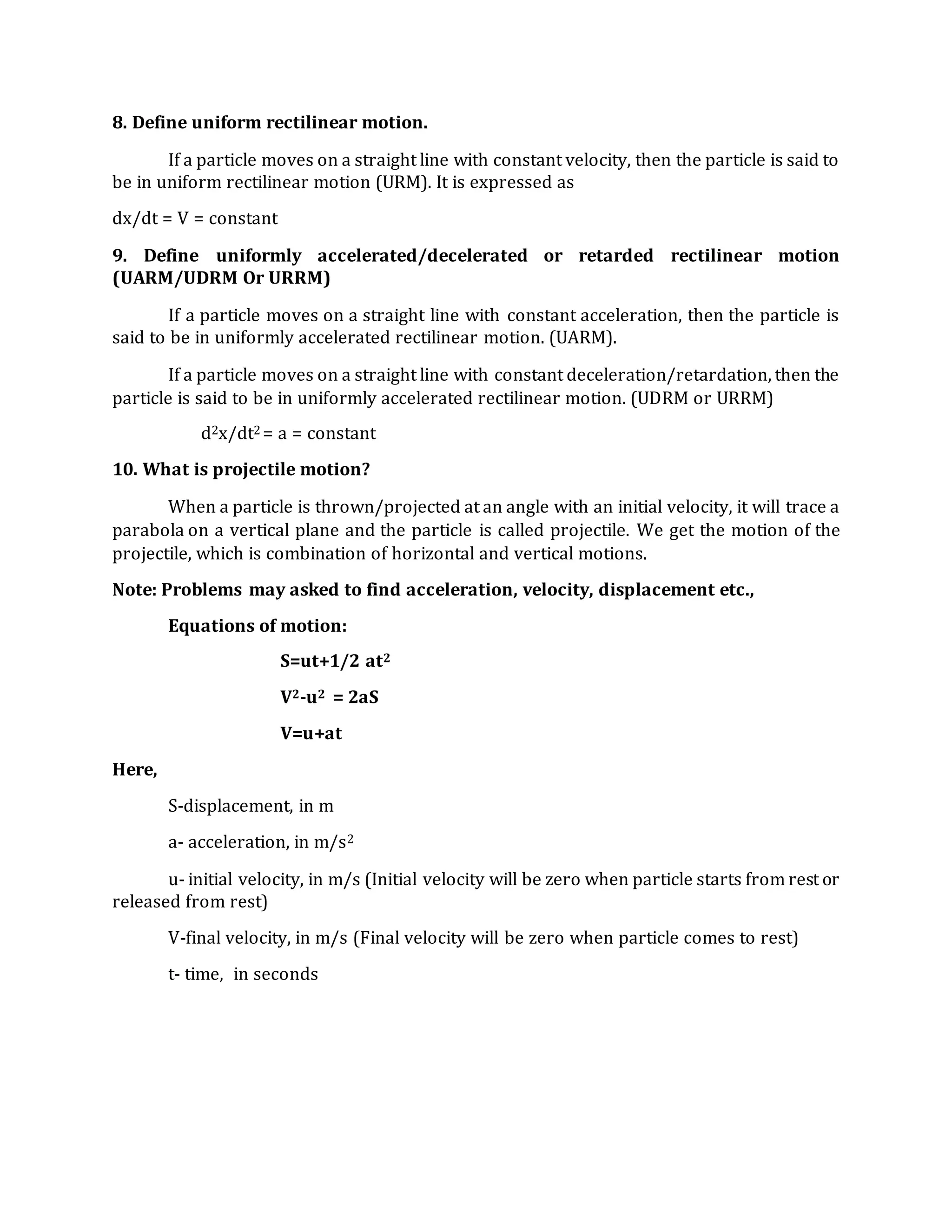 Unit iv dynamics of particles | DOCX