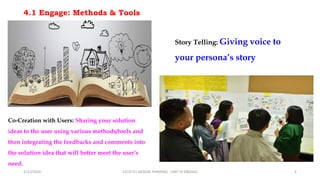 UNIT IV ENGAGE: DESIGN THINKING 22CDT21 | PPTX