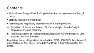 UNIT IV HDT.pptx Herbal Drug Technology. | PPTX