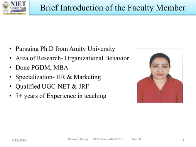 Unit 4 PPT on Human Resource Management | PPT