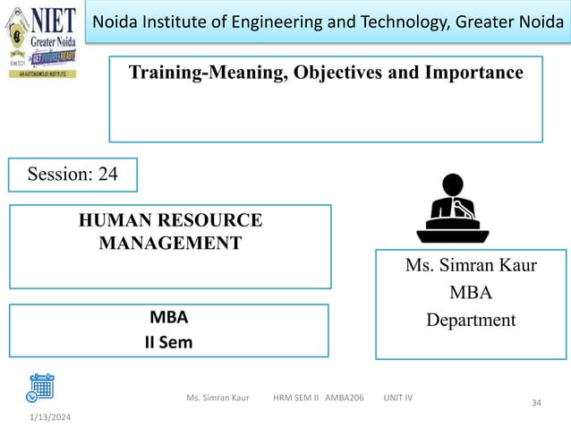Unit 4 PPT on Human Resource Management | PPT