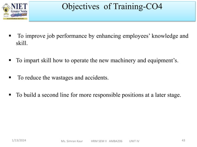 Unit 4 PPT on Human Resource Management | PPT