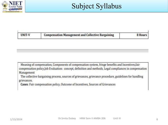 Unit 4 PPT on Human Resource Management | PPT