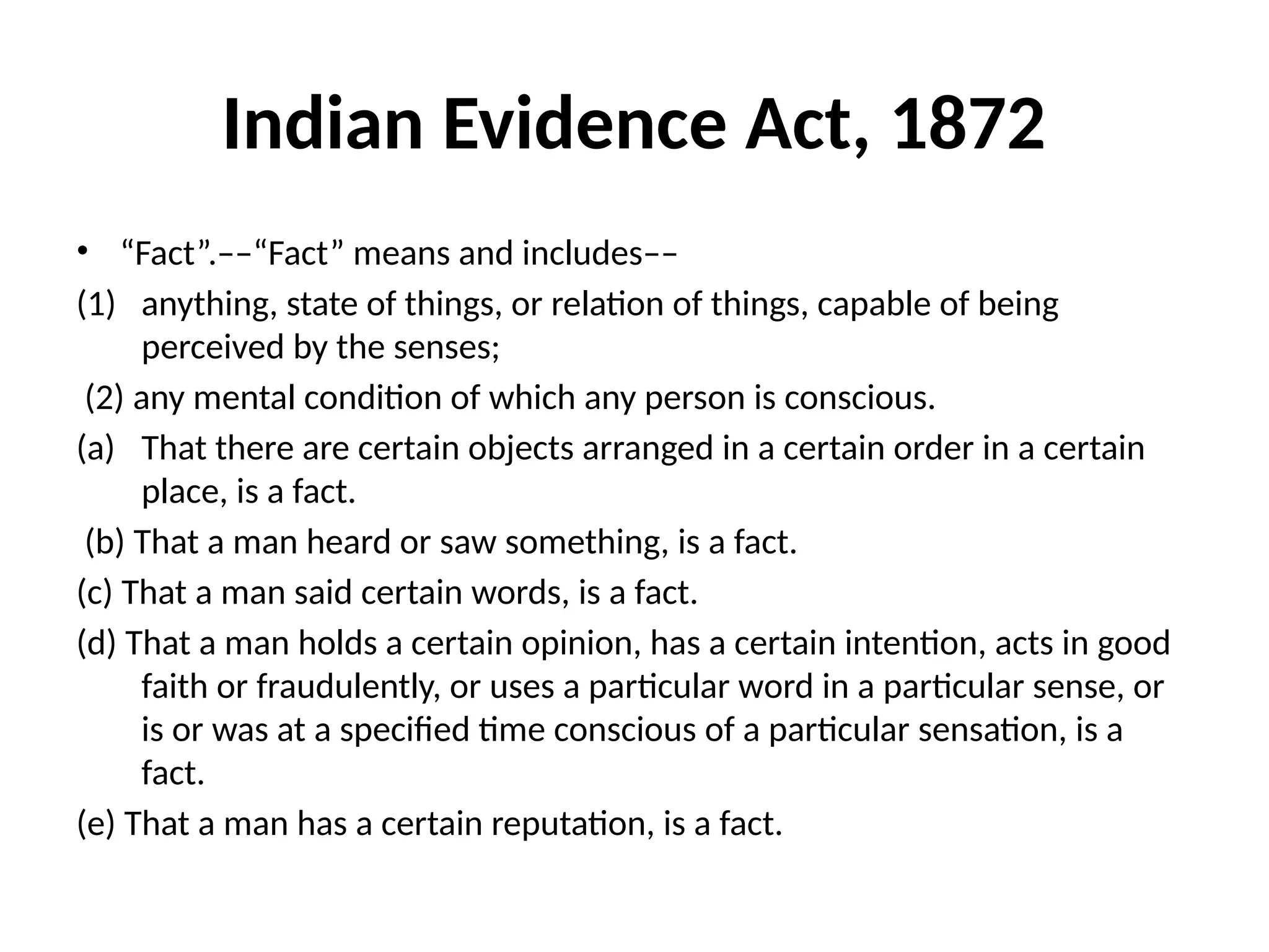 Indian Evidence Act, 1872.. Unit IV .pptx