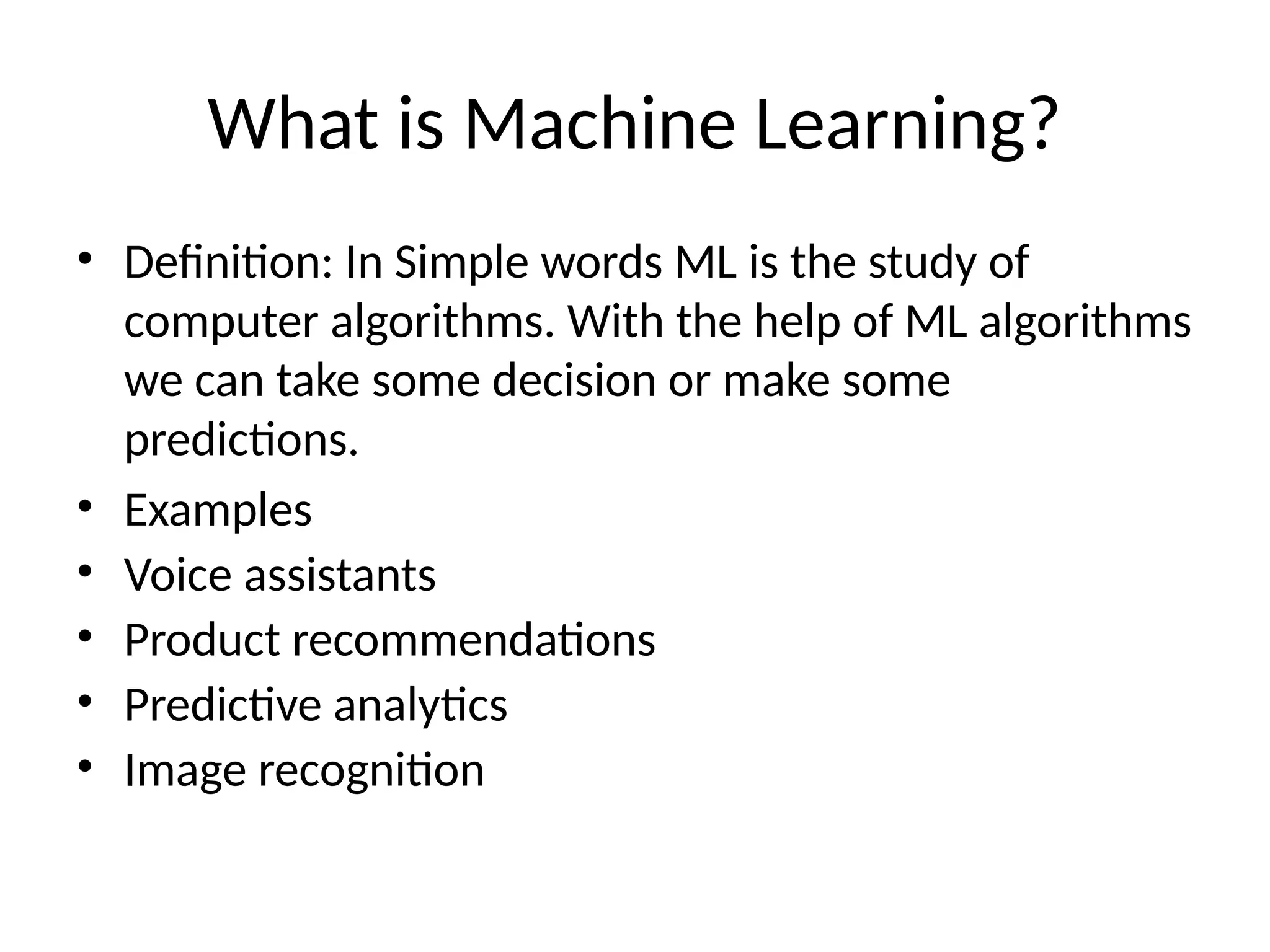 Introduction To Machine Learning Learning Types Ml Life Cycle Dataset
