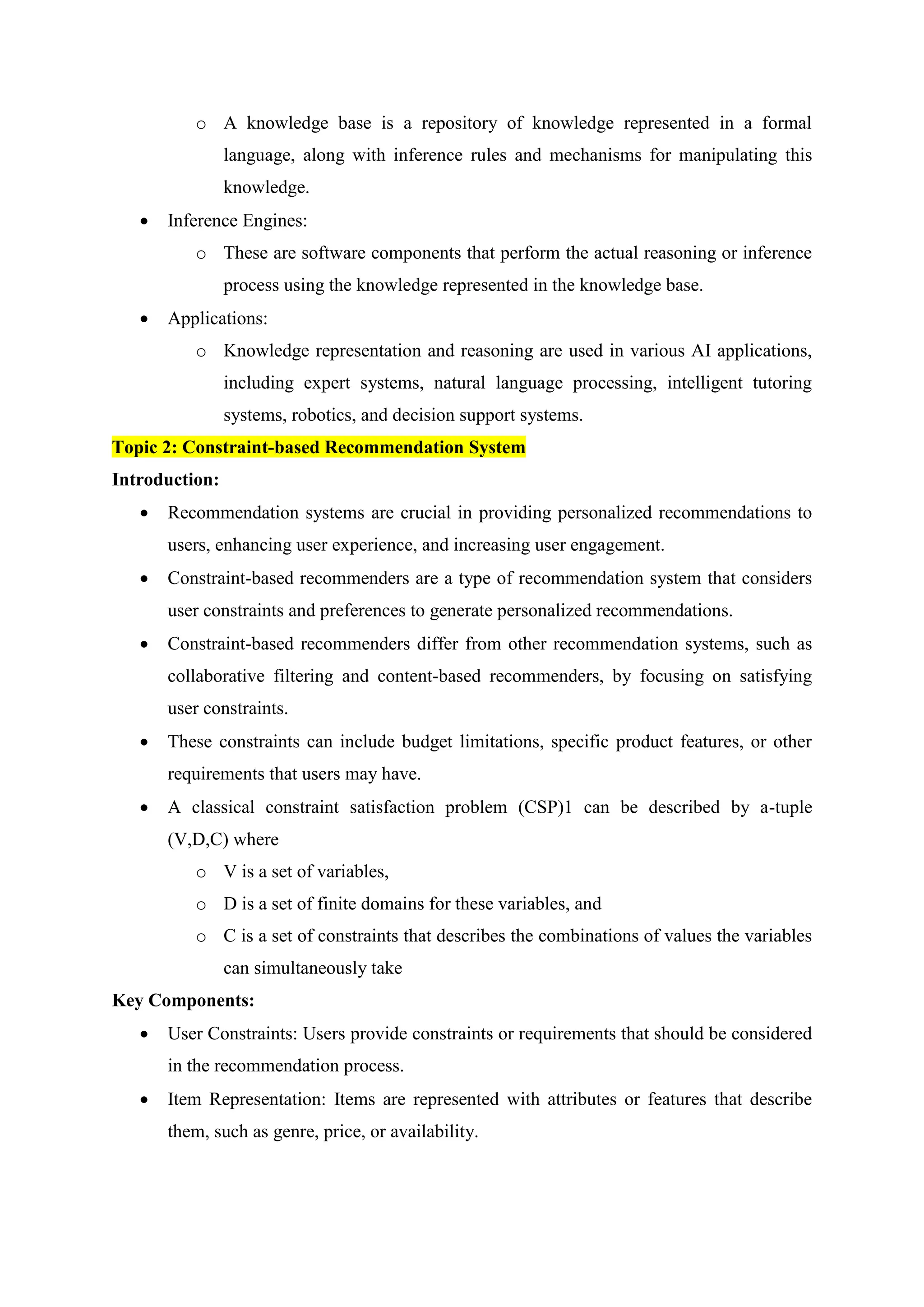 Unit IV Knowledge and Hybrid Recommendation System.pdf