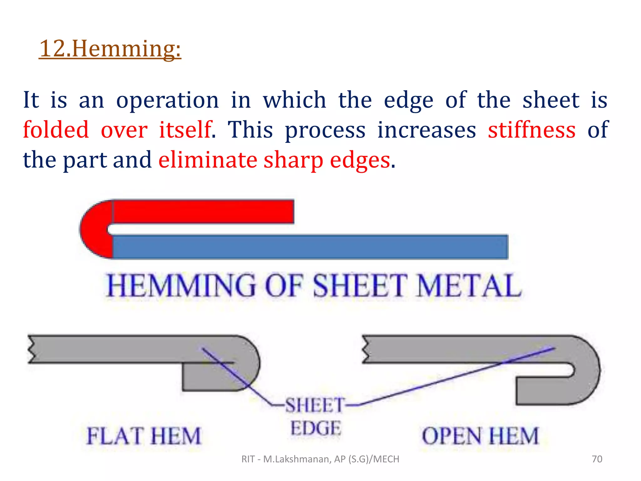 SHEET METAL PROCESSES | PDF