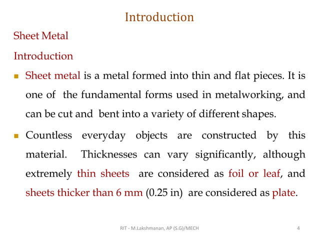 SHEET METAL PROCESSES | PDF