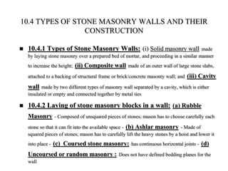 Unit IV Masonry Introduction.ppt
