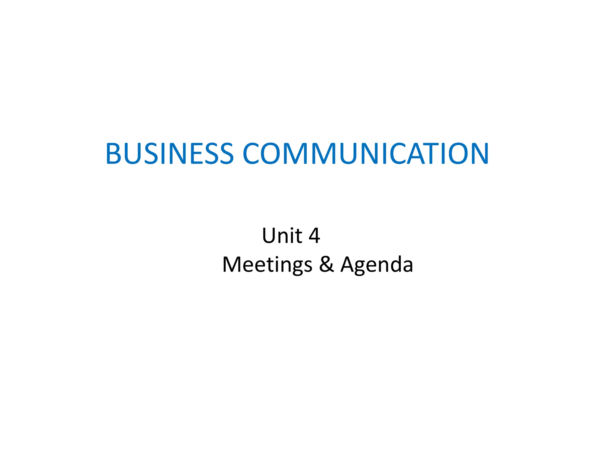 Unit- IV Meetings & Minute - Company Law | PDF