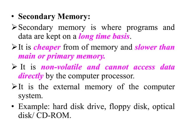 Unit Iv Memory And Io Organization Pdf Data Storage And Warehousing Computing