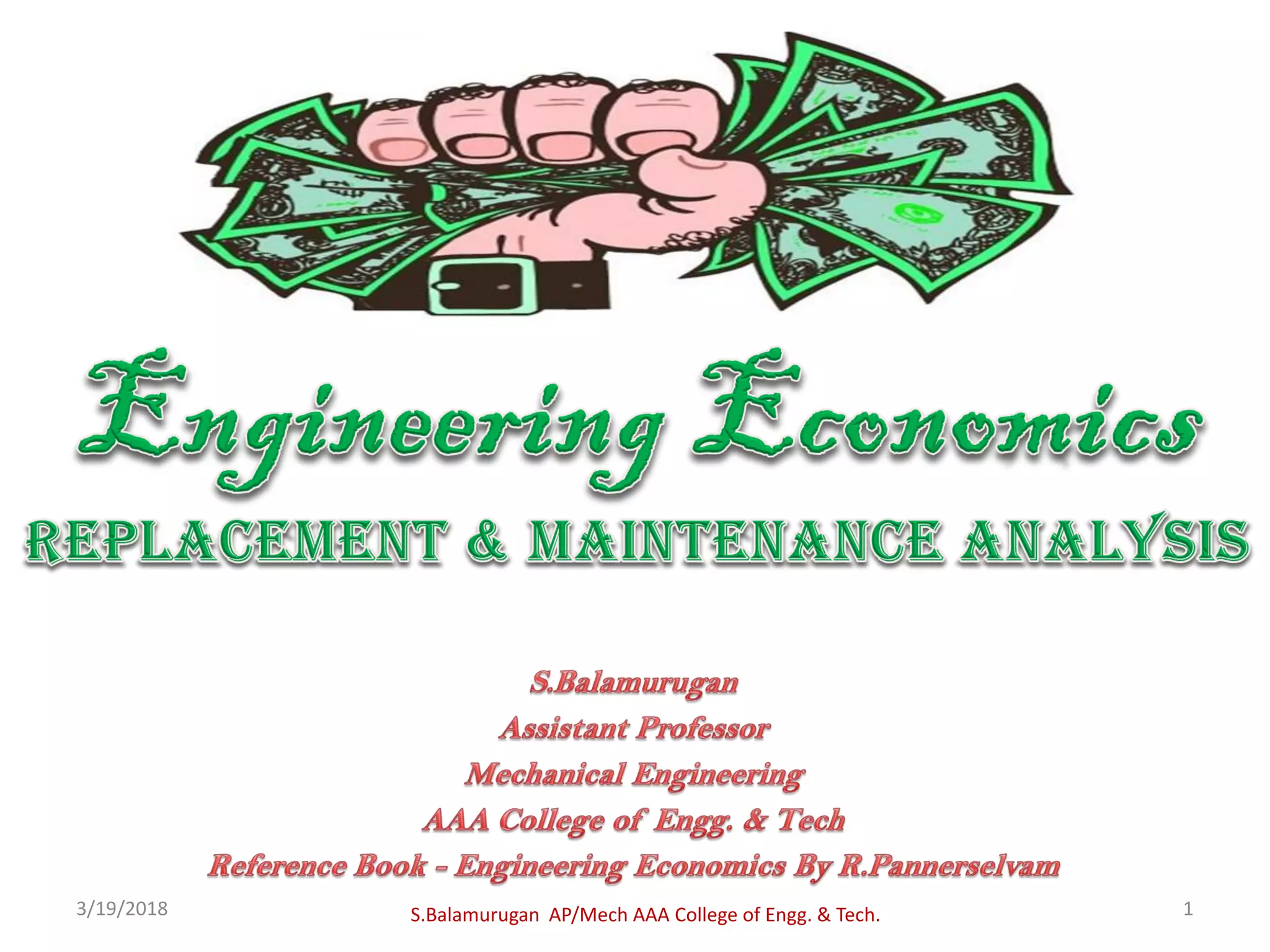 Replacement & Maintenance Analysis Unit IV MG 6863 | PDF