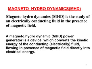 MHD wind energy conversion | PPT