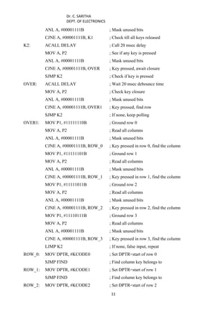 Unit iv microcontrollers final | PDF
