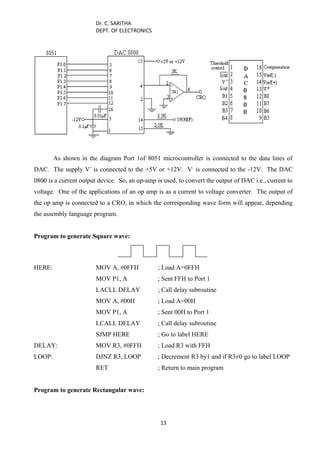 Unit iv microcontrollers final | DOC