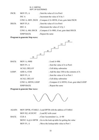 Unit iv microcontrollers final | PDF