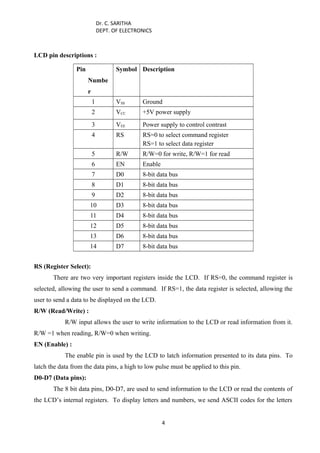Unit iv microcontrollers final | PDF