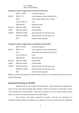 Unit iv microcontrollers final | PDF